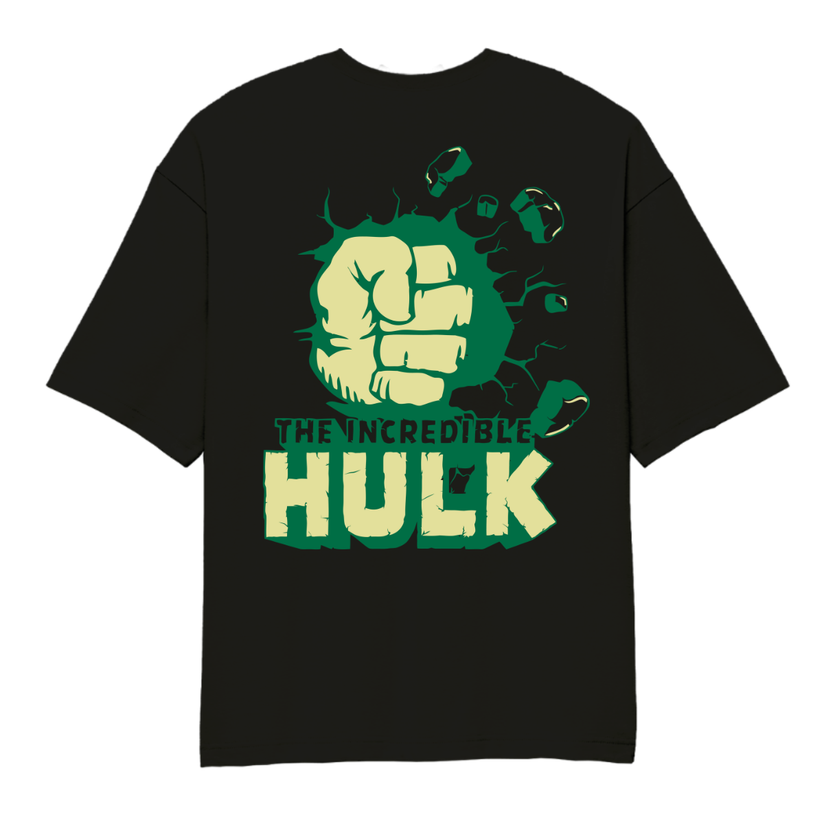 The Incredible Hulk Oversized T-Shirt Size L Color Black